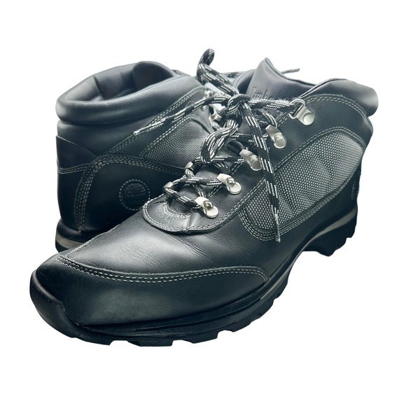 Timberland | Shoes | Timberland Men Black Waterproof Leather Heavy Duty ...